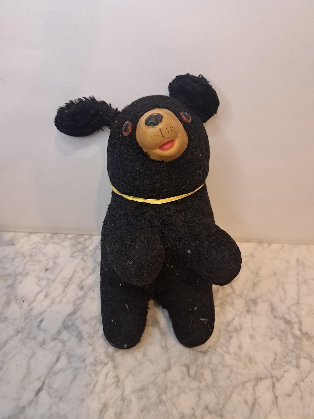 Vintage Hay Stuffed Black Bear, Antique Hay Stuffed Black Bear, Vintage ...