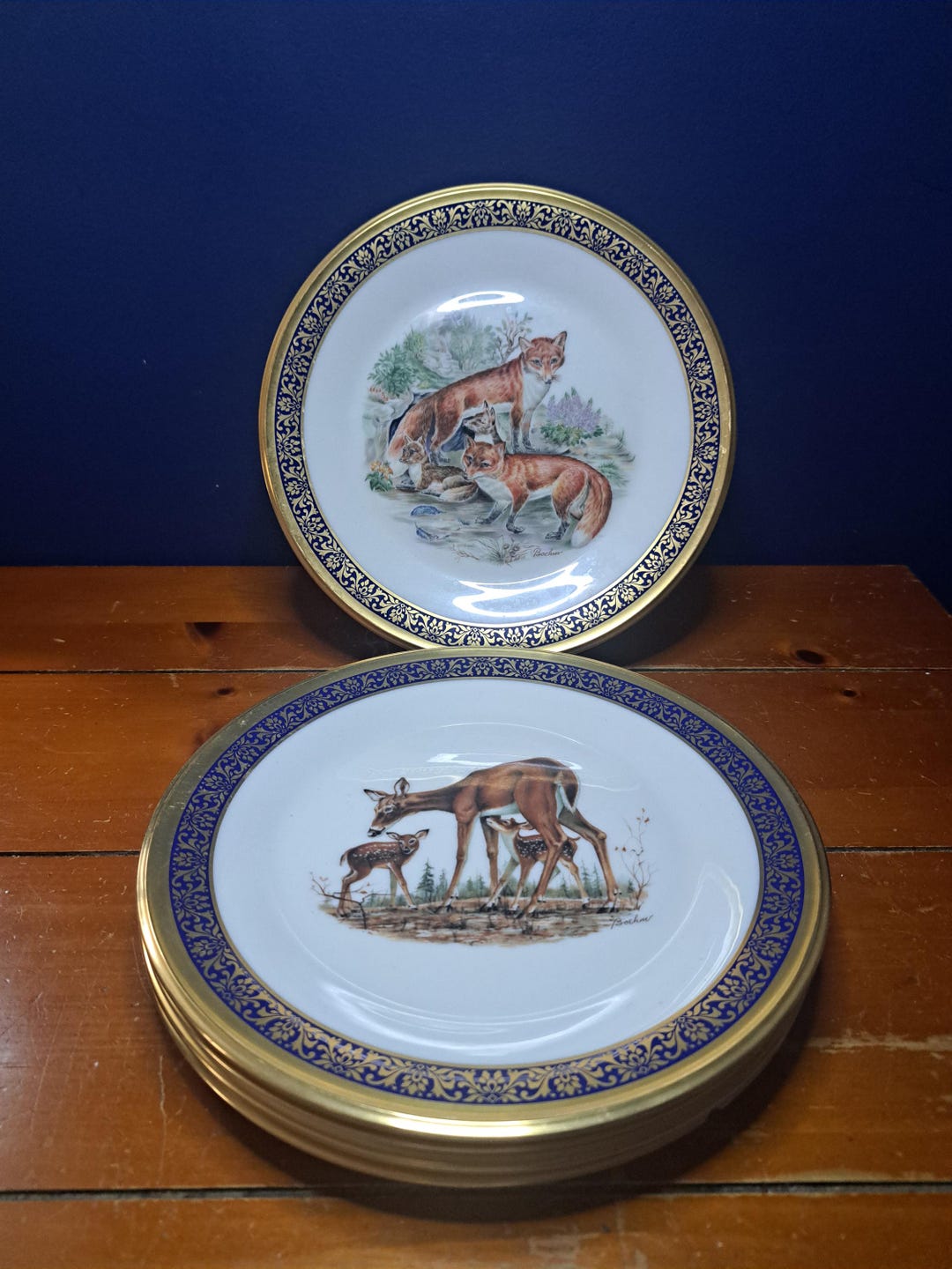 Lenox Woodland Wildlife Boehm Collectors Plate, Vintage Lenox Woodland ...