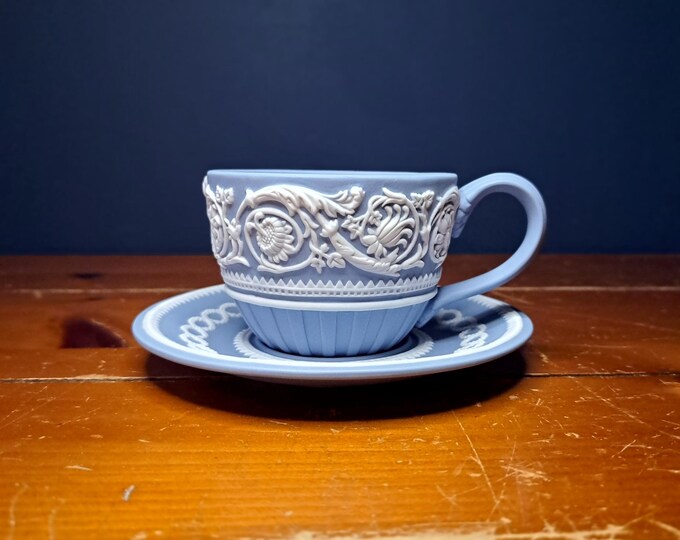 Vintage Wedgwood 250th Anniversary Jasperware Tea Cup and Saucer ...