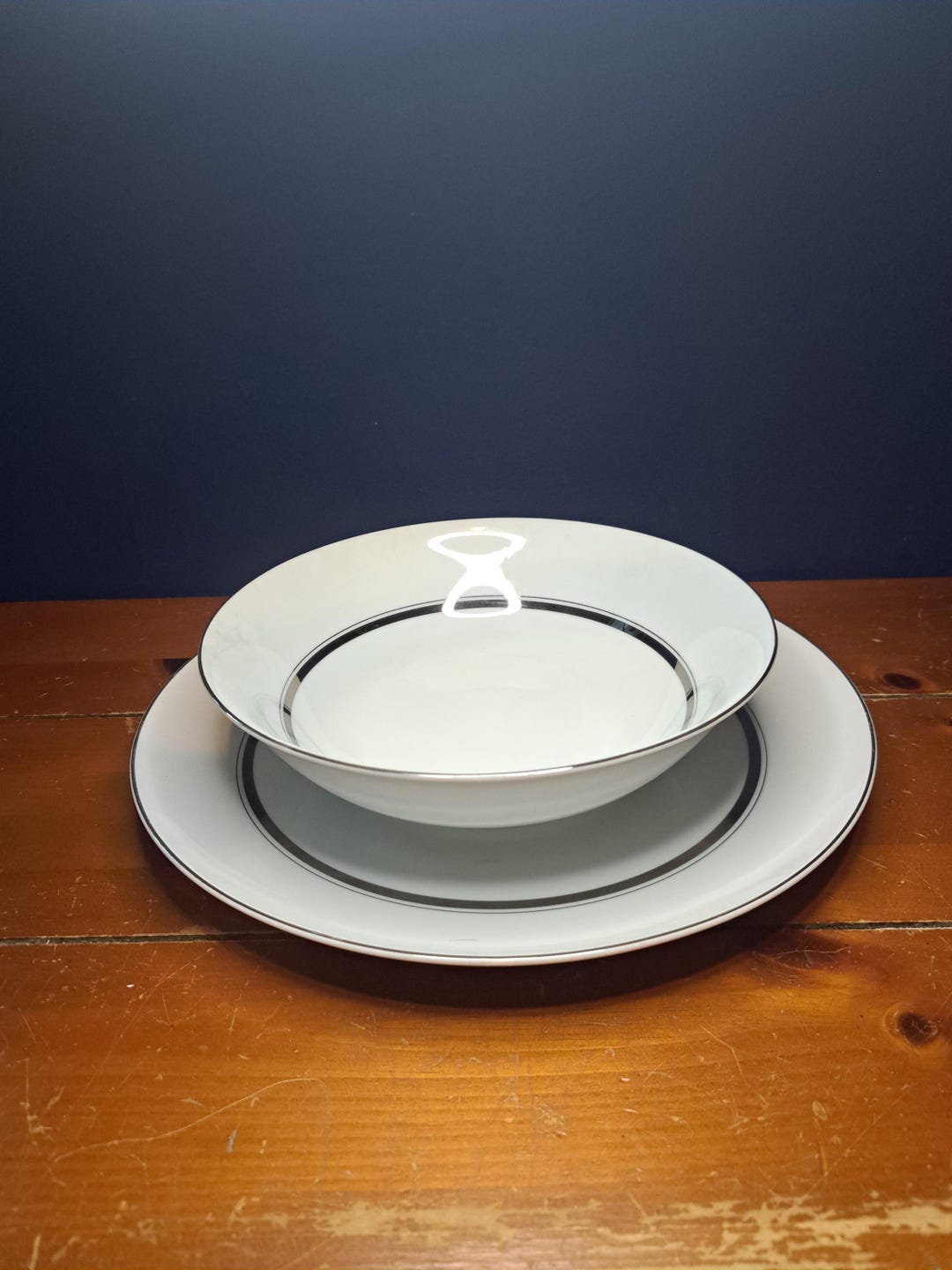 Vintage Empress China, 1836, Crown Platinum Serving Bowl and Plate ...