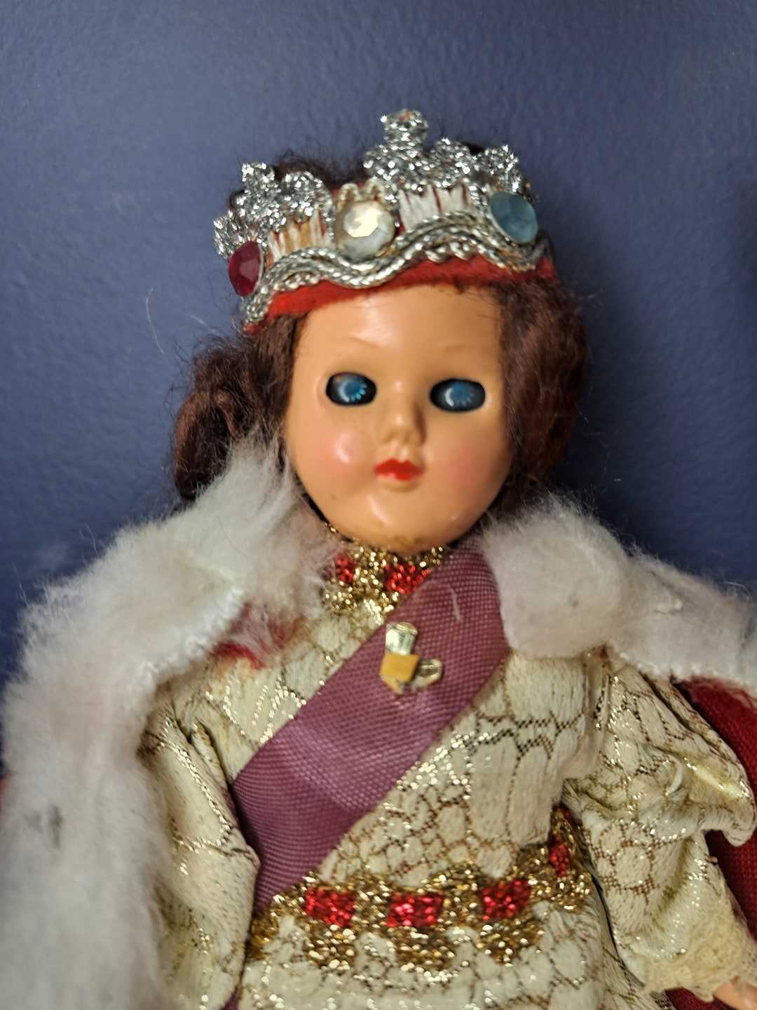 Vintage RARE Queen Elizabeth Doll, Vintage Queen Elizabeth Doll ...