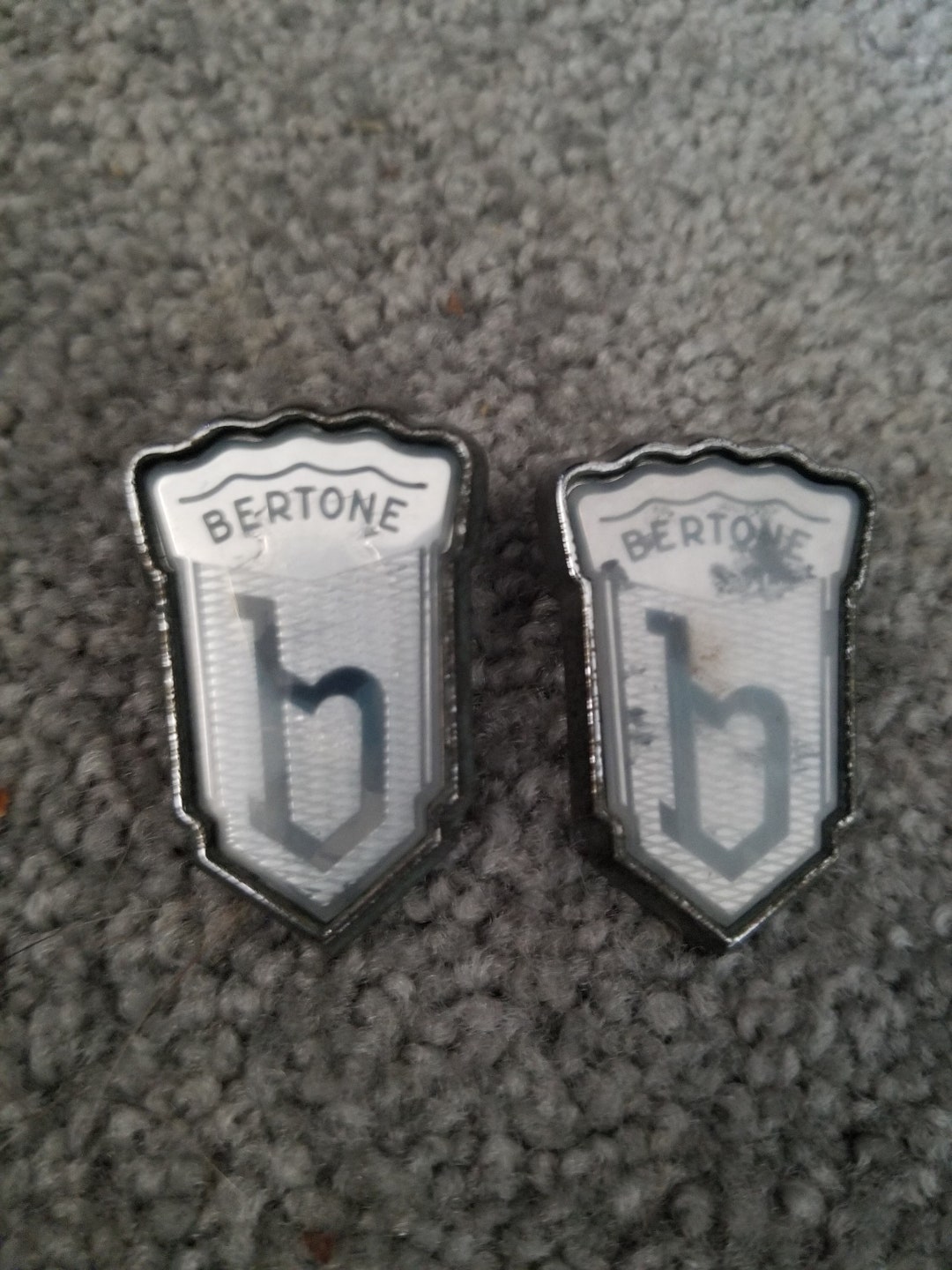 Two Vintage Bertone Emblems for Fiat 850 , Maserati , Alfa Romeo - Etsy