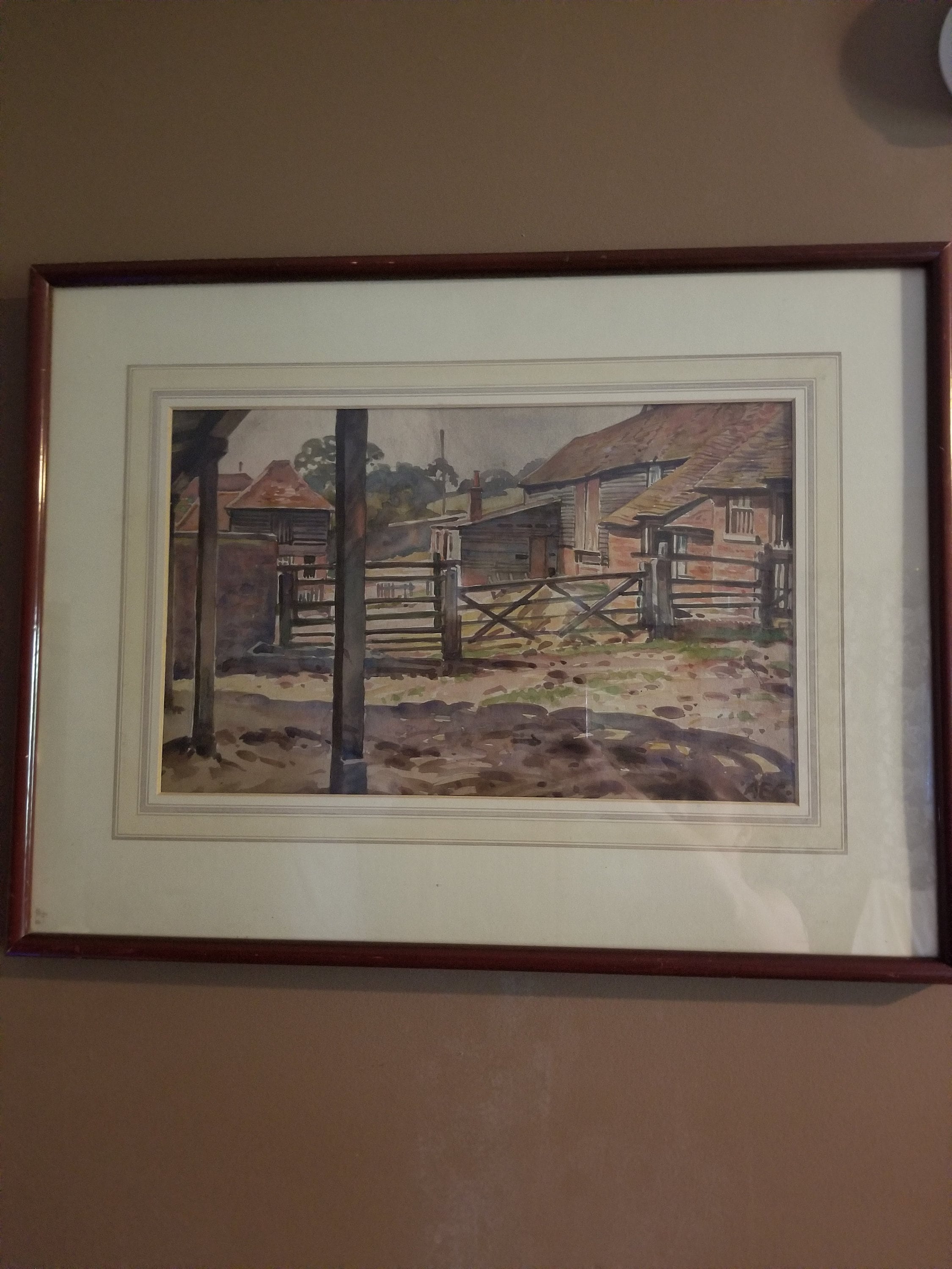 Original Watercolor by Alfred Egerton Cooper Signed AEC - Etsy