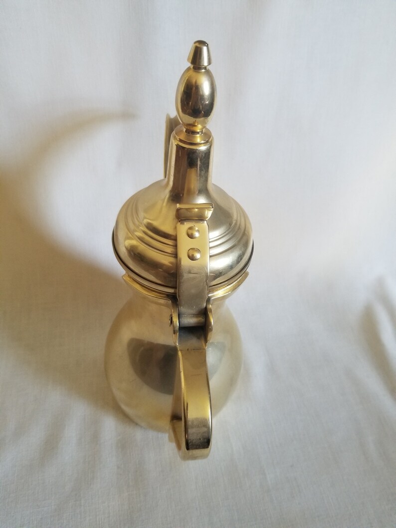 Vintage Brass Arabic Ewer Brass Coffee Pot Tea Pot Made in | Etsy