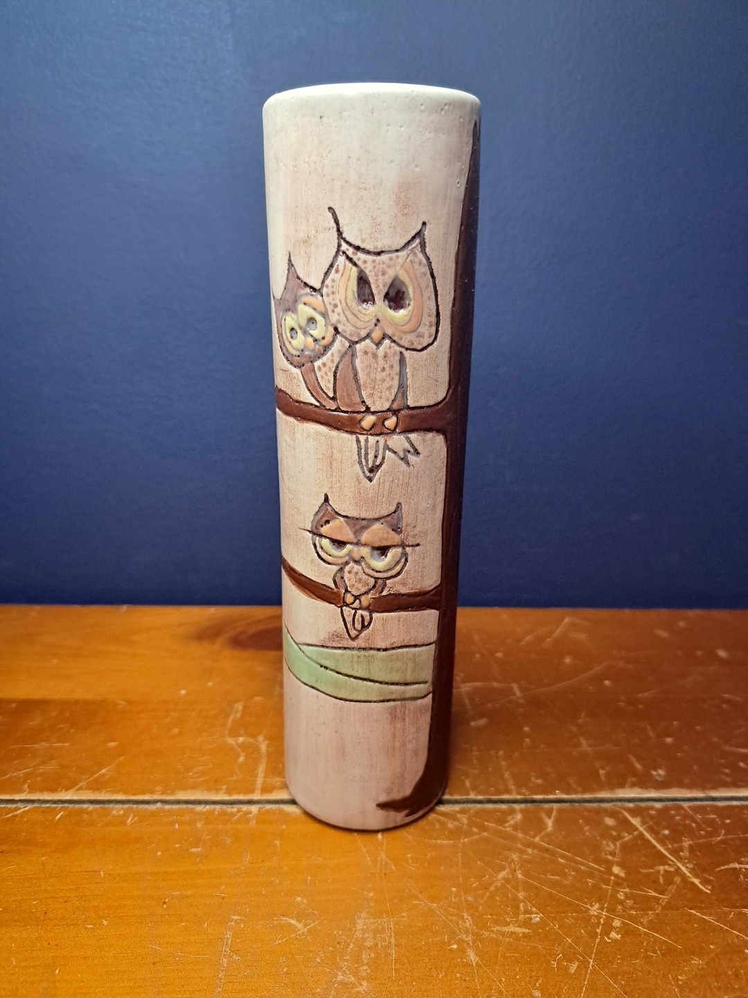 Adorable Vintage Owl Vase, MCM Owl Theme Vase, Handmade Pottery ...