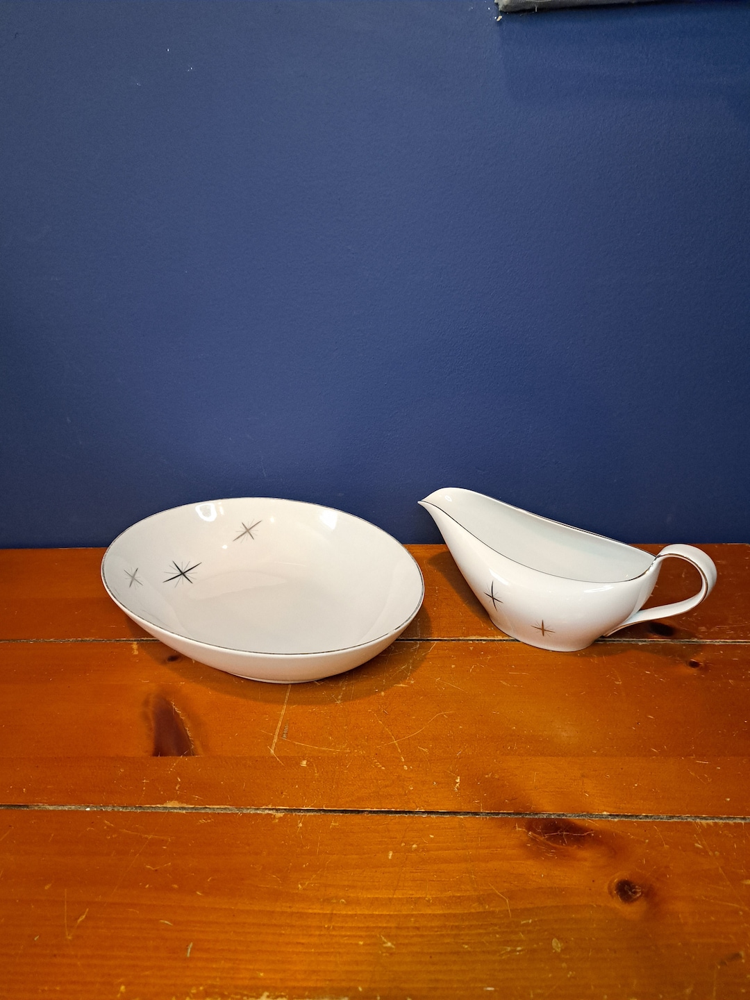 Vintage Fukagawa Gravy Boat and Serving Bowl, Hand Painted Fukagwa 713 ...