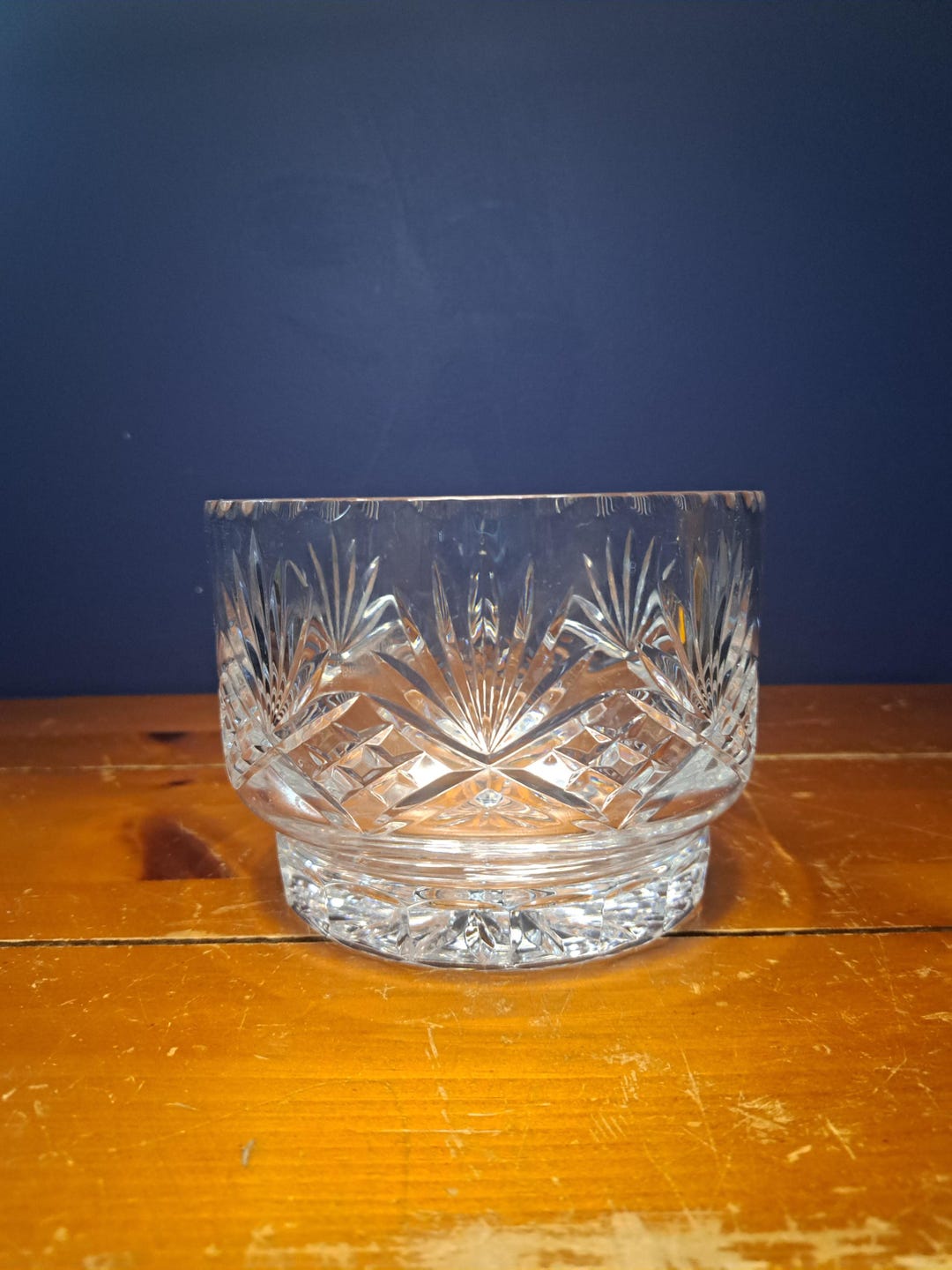 Vintage Illusions 24 Percent Lead Crystal Bowl, Vintage Footed Crystal ...