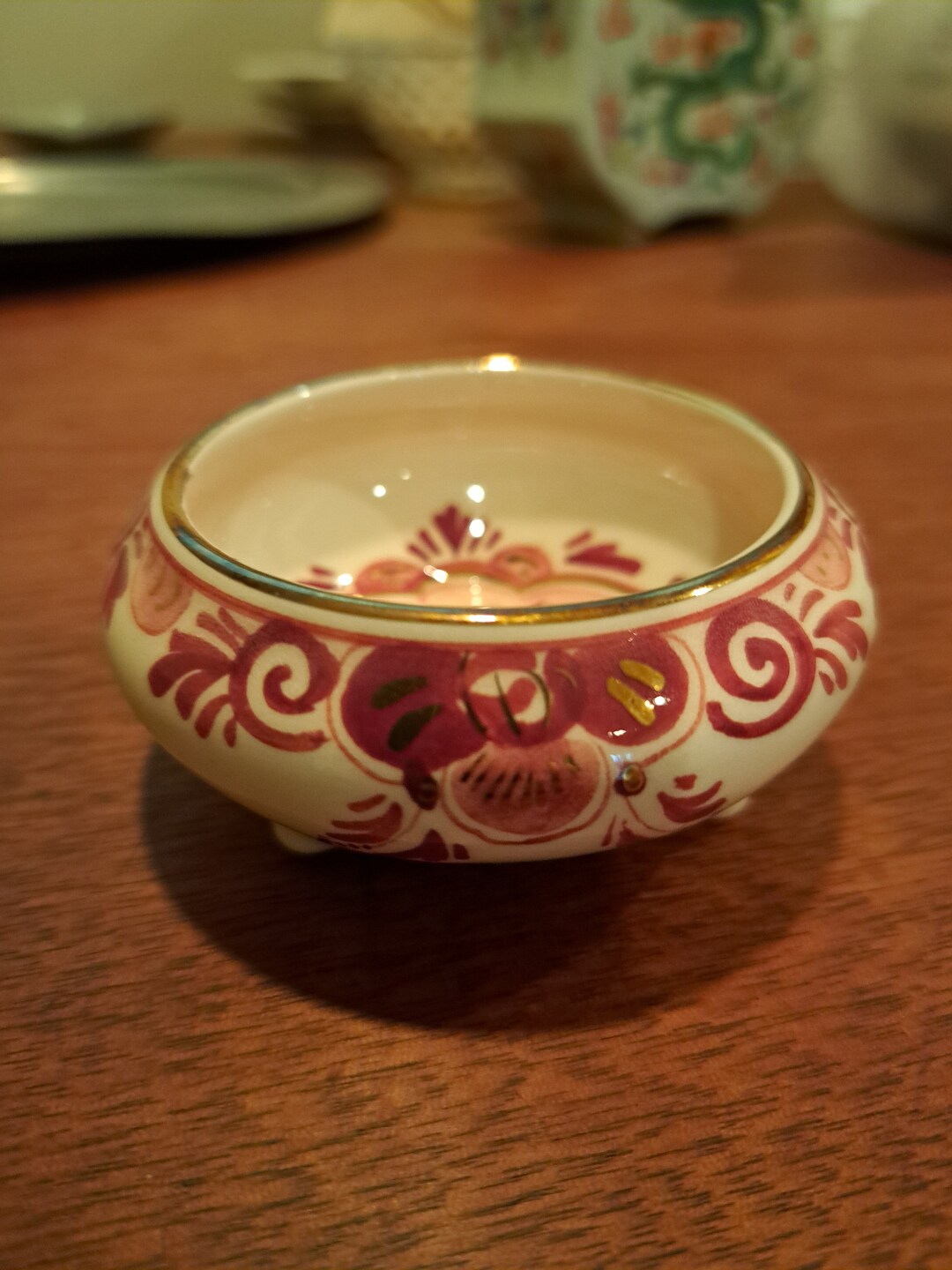 Vintage Regina Delft Trinket Dish, Vintage Regina Delft Small Footed ...