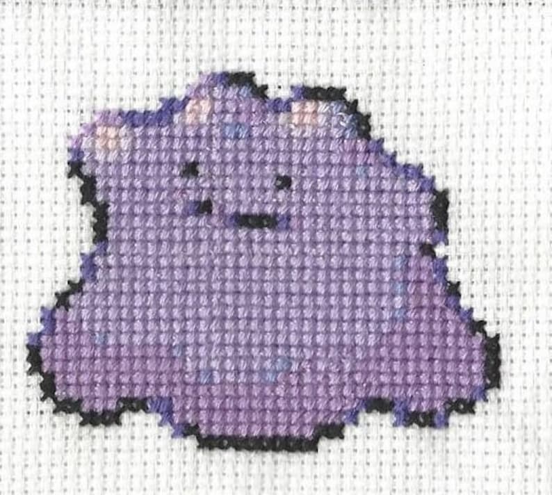 Ditto Pokemon Cross Stitch Pattern - Etsy