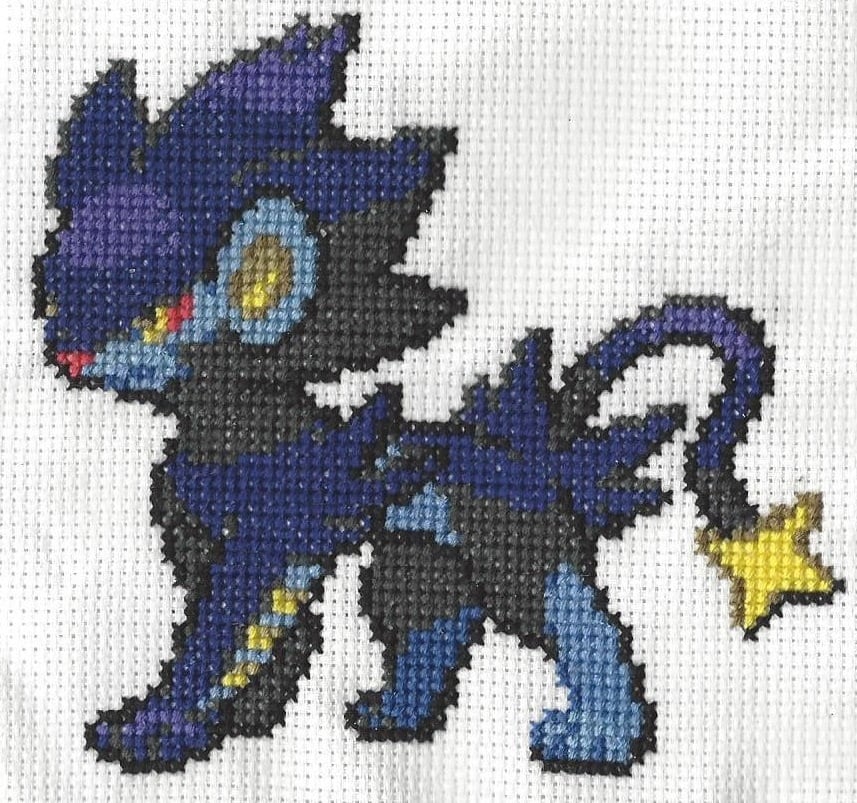Luxray Pokemon Cross Stitch Pattern - Etsy