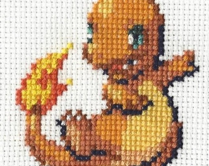 Charmander Pokemon Cross Stitch Pattern - Etsy