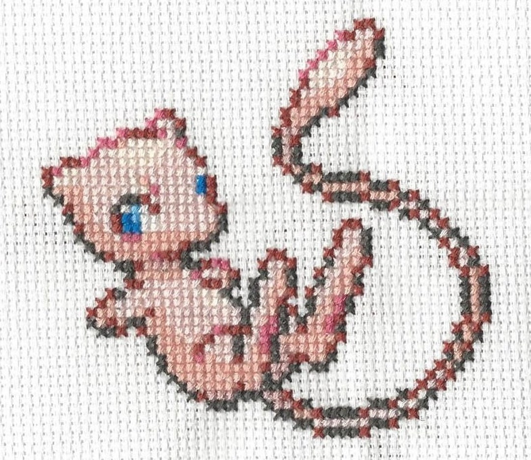 Mew Pokemon Cross Stitch Pattern - Etsy