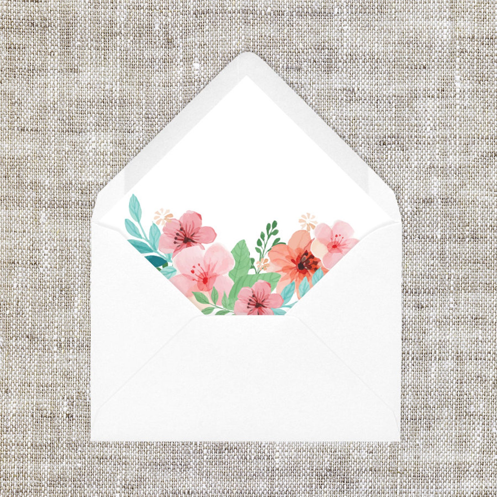DIY Printable Wedding A7 A6 Envelope Liner Template mint Etsy DIY Printable Wedding A7 A6 Envelope Liner Template mint Etsy