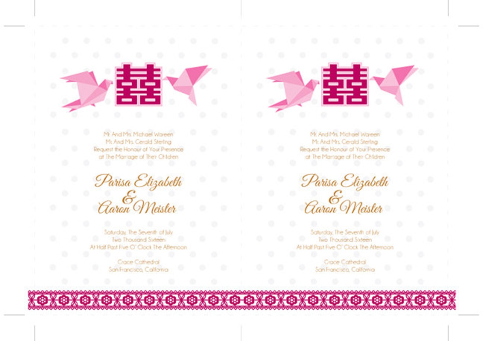 DIY Printable Editable Chinese Wedding Invitation Card Template Instant ...