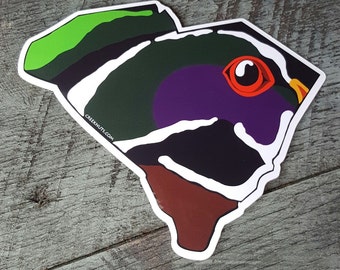 Wood duck decal | Etsy