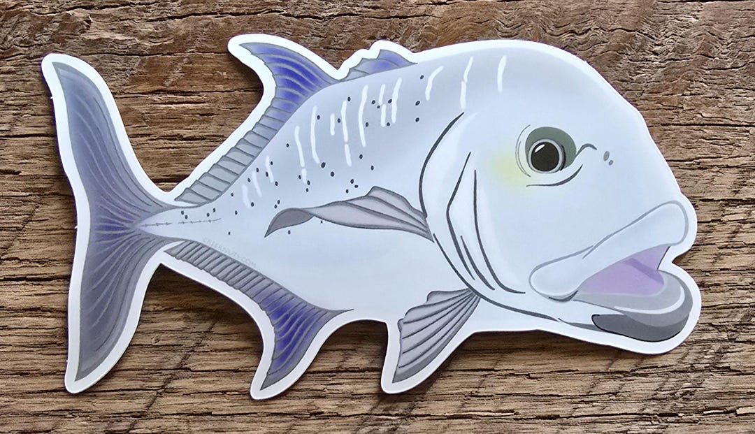 Giant Trevally Sticker Decal - Etsy