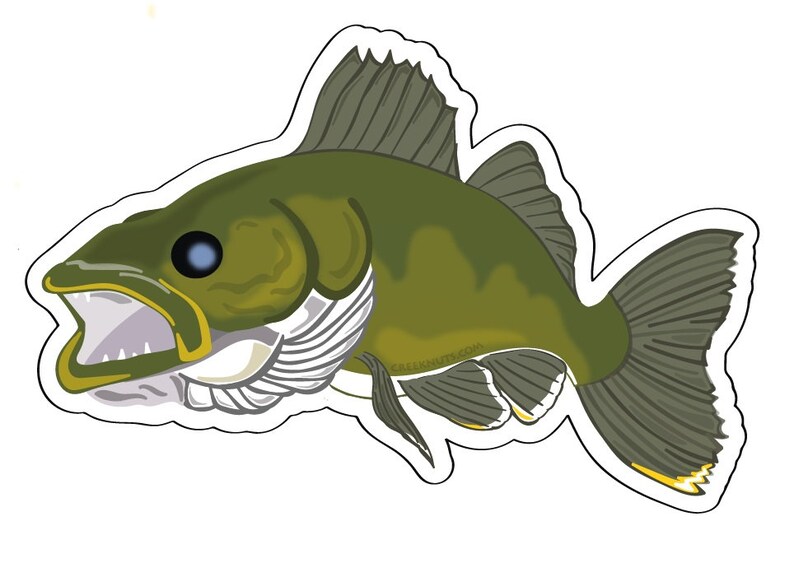 Walleye Sticker Decal - Etsy