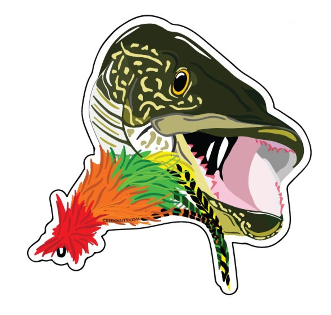Northern Pike Sticker Decal | Etsy