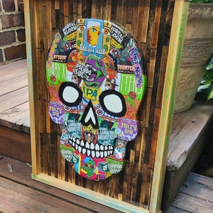 Craft Beer Sugar Skull Wall Decor - Etsy