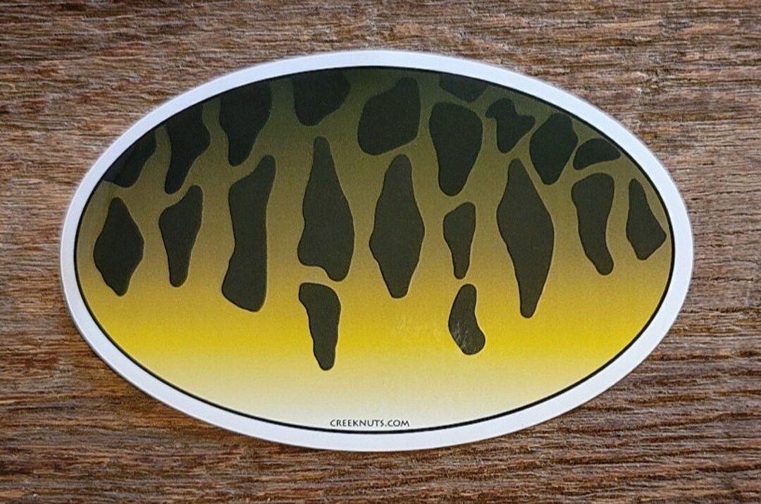 Smallmouth Bass Oval Sticker Decal See Listing for Discounts - Etsy