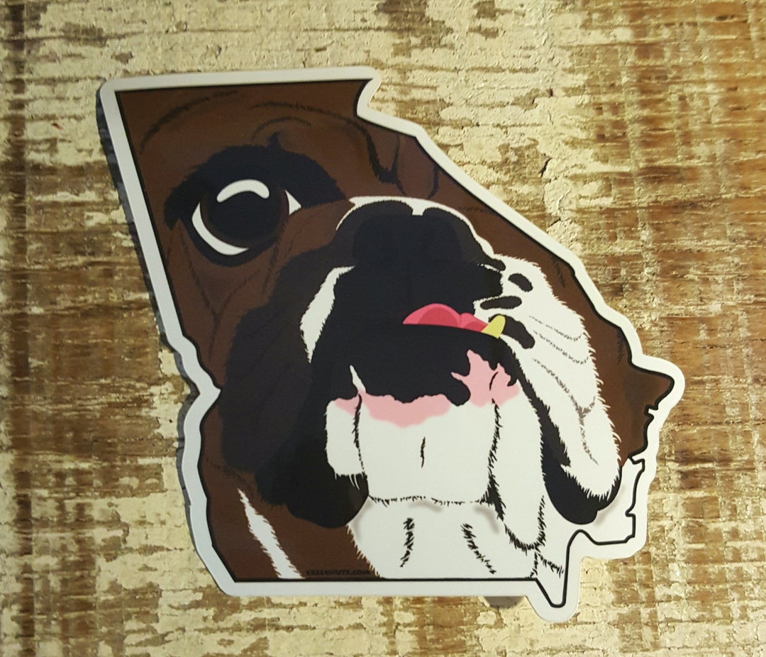 Georgia Bulldog Sticker Decal - Etsy