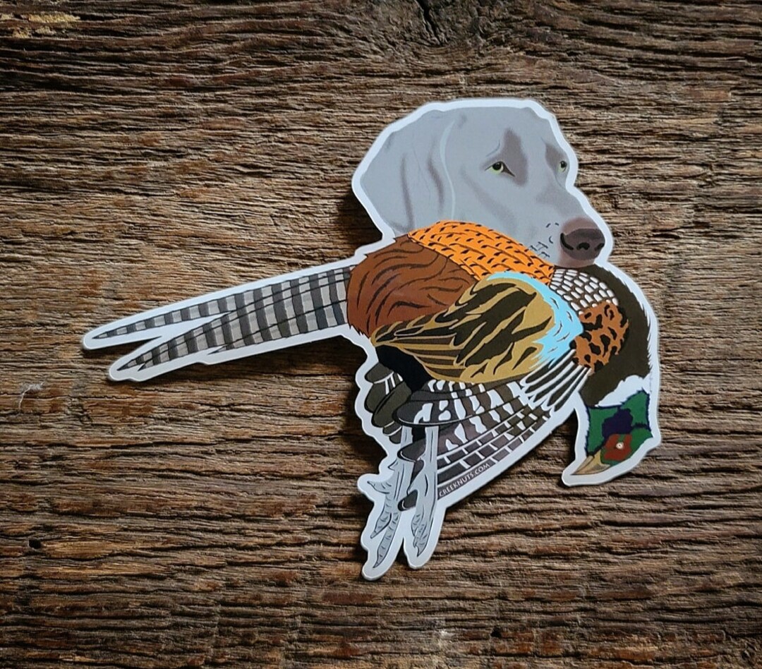 Weimaraner Stickers Decals With Pheasants, Waterfowl - Etsy