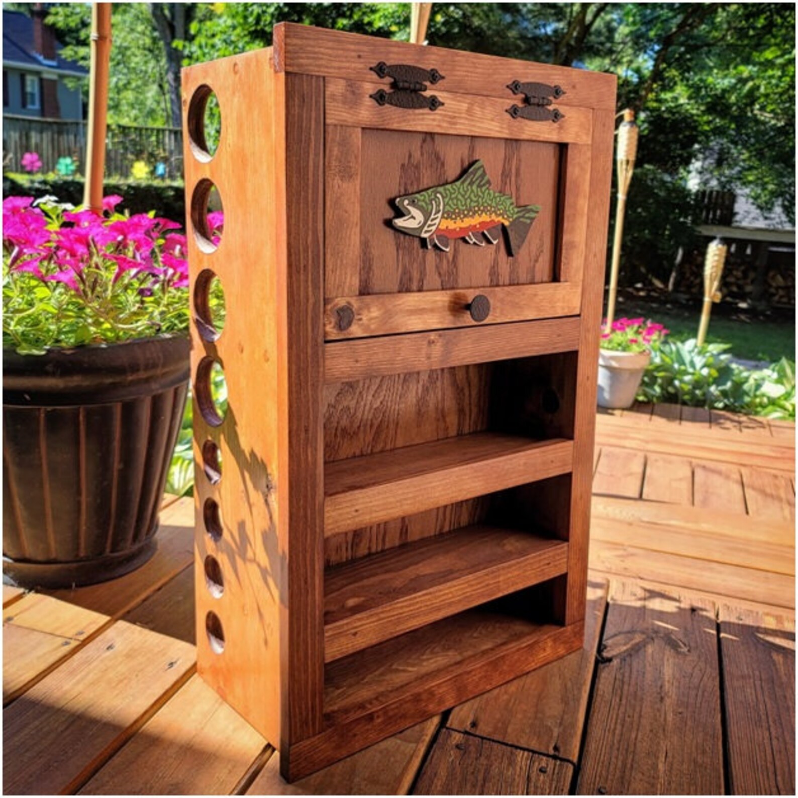 The Kinniconnick Creek Fly Rod & Reel Storage Cabinet - Etsy