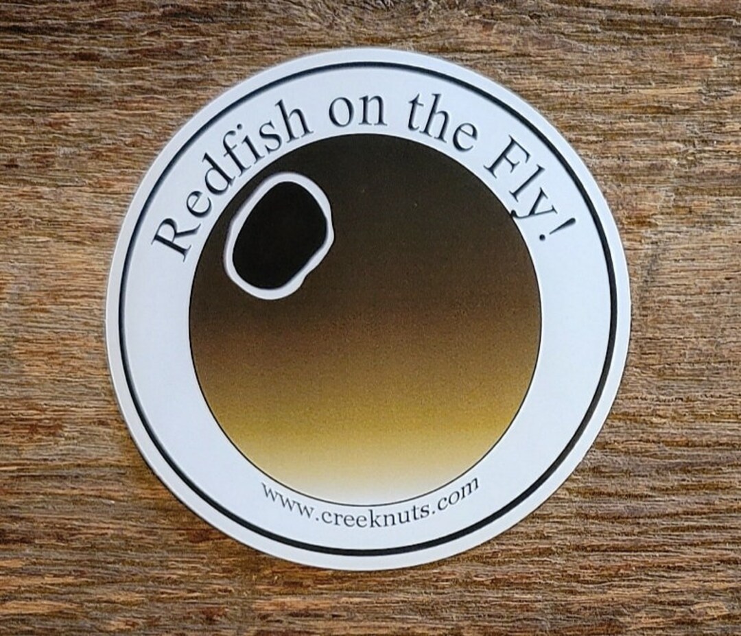 Redfish on the Fly! Sticker Decal - Etsy