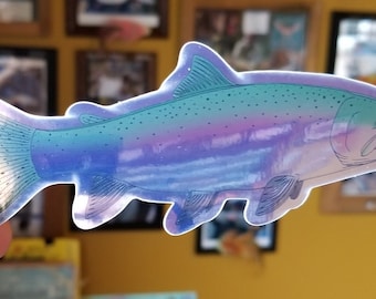 Brook Trout Stonefly Sticker Decal Designed by Evan Makuvek | Etsy