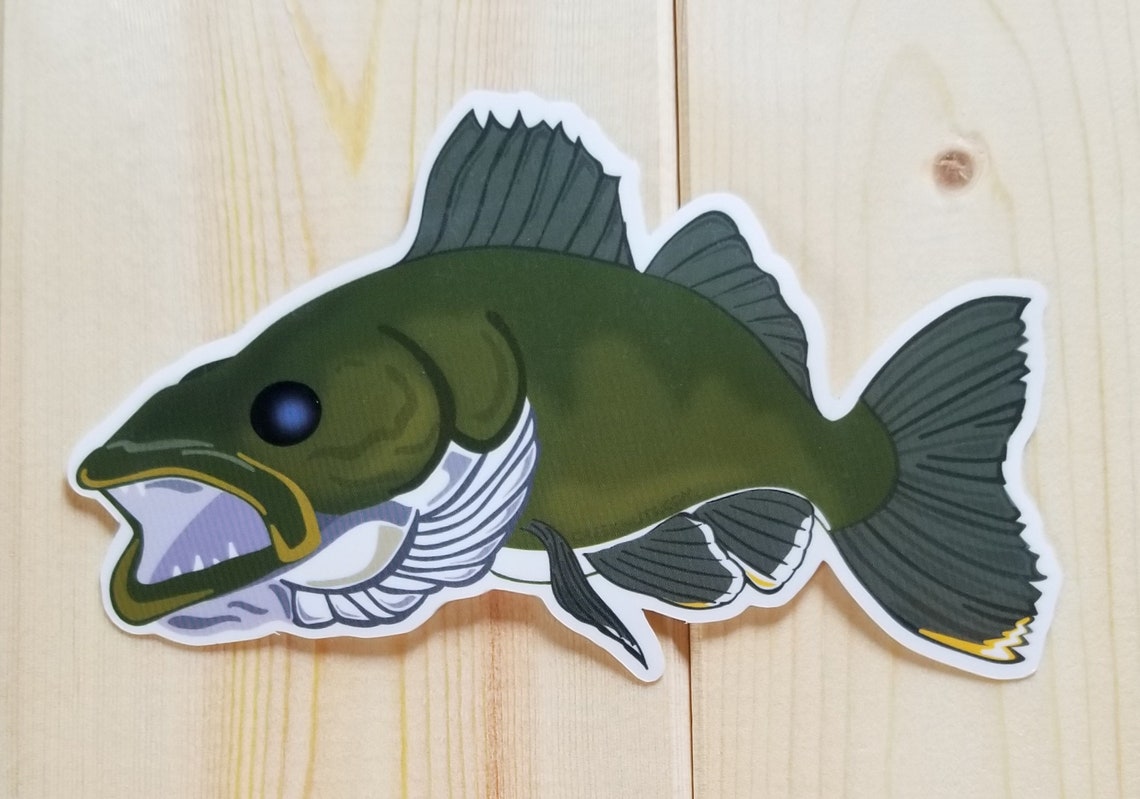Walleye Sticker Decal | Etsy