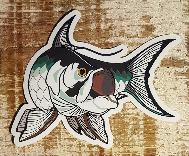 Tarpon Sticker Decal | Etsy