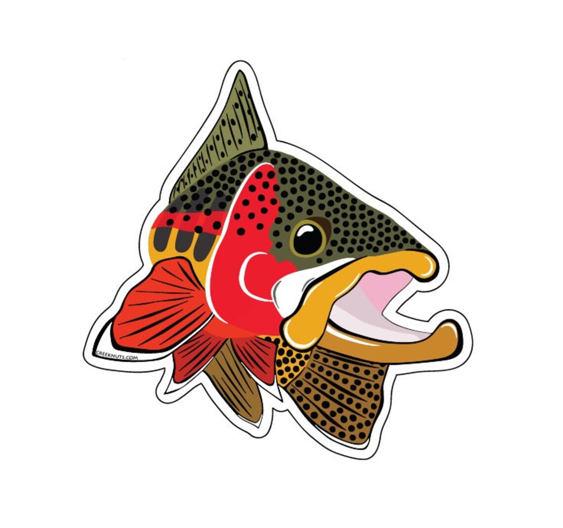 Golden Trout Kype Sticker Decal - Etsy
