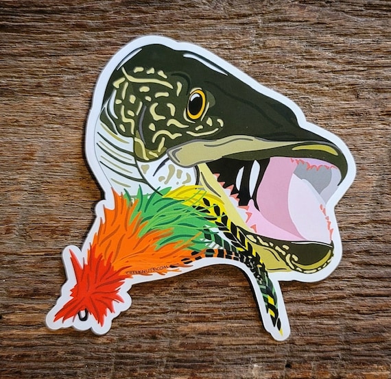 Northern Pike Sticker Decal | Etsy