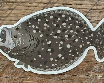Flounder, Flounder Decal, Flouder Sticker - Etsy
