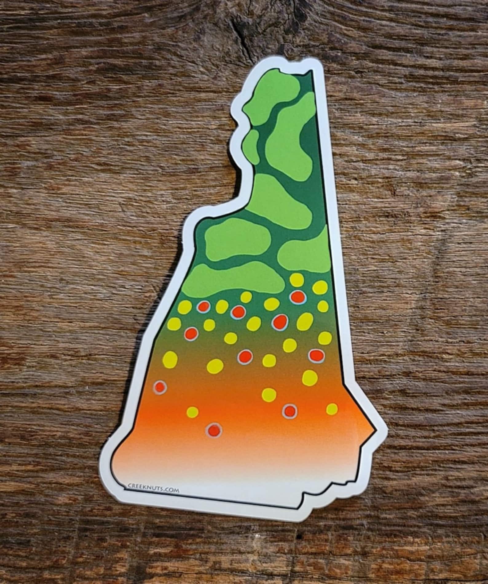 New Hampshire Brook Trout Sticker Decal - Etsy