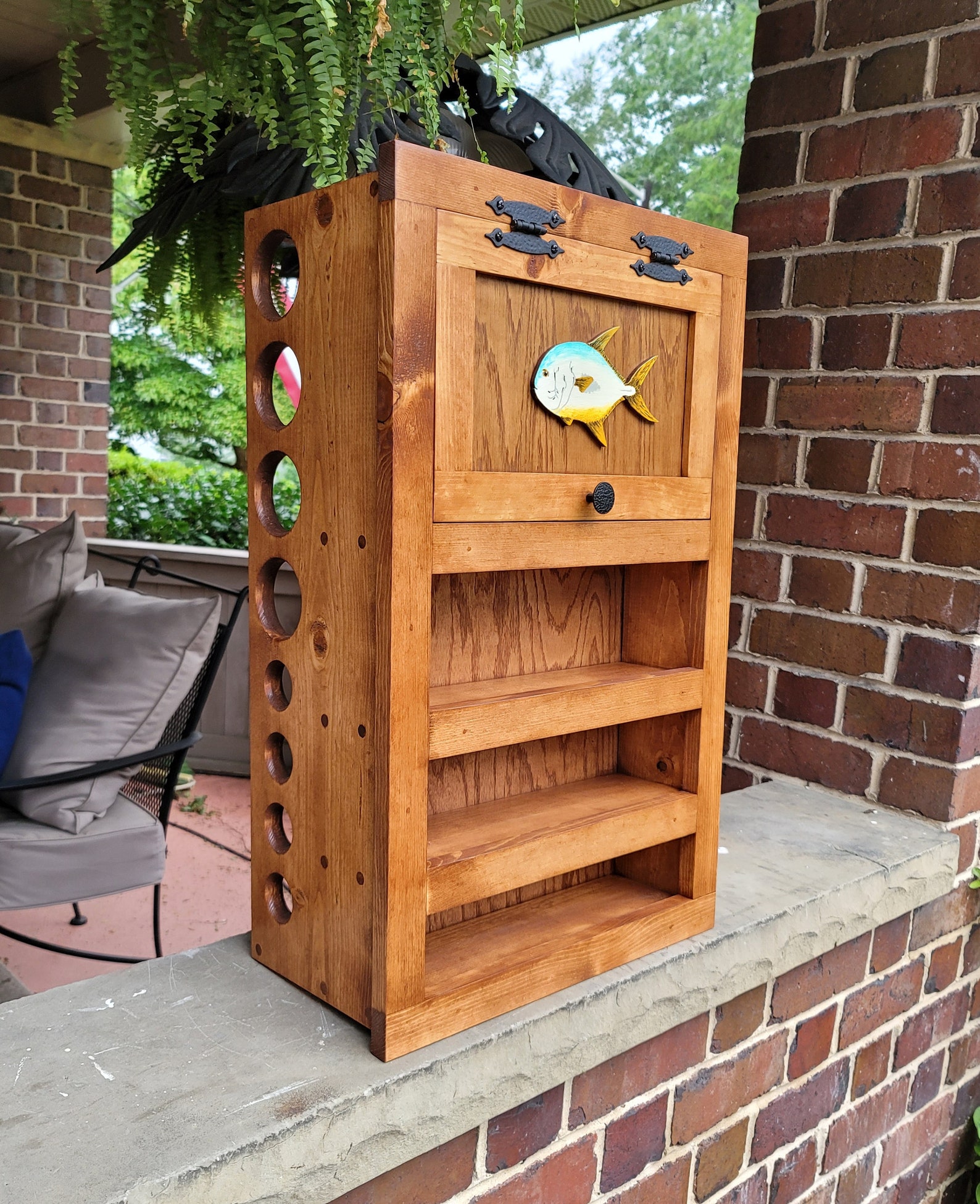 The Kinniconnick Creek Fly Rod & Reel Storage Cabinet - Etsy