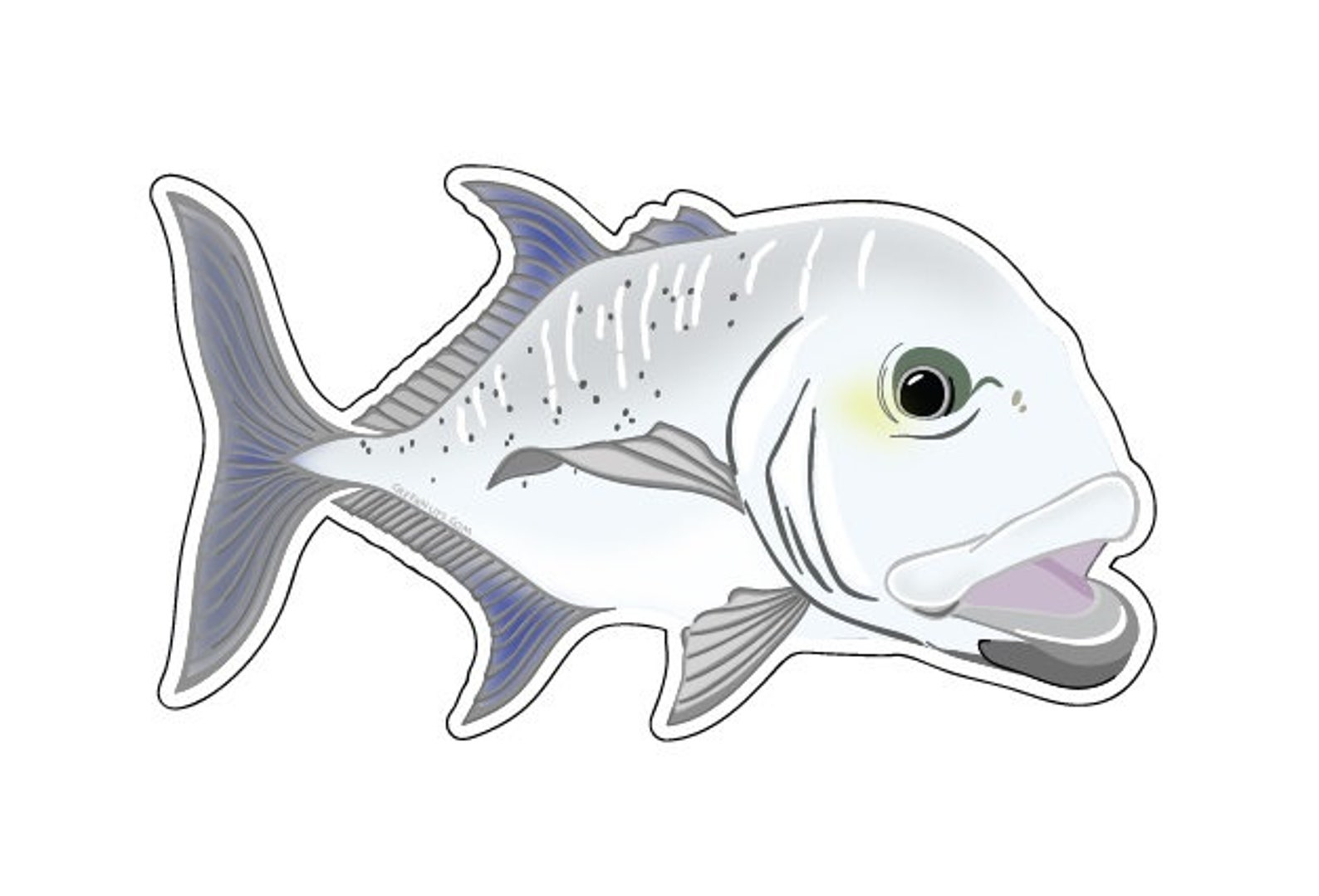 Giant Trevally Sticker Decal | Etsy