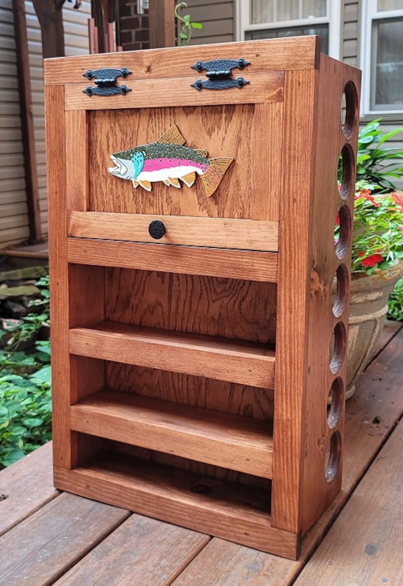The Kinniconnick Creek Fly Rod & Reel Storage Cabinet - Please See ...