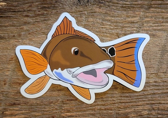 Redfish Sticker Decal - Etsy