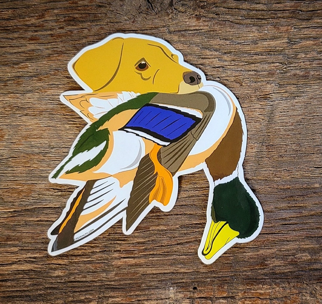 Golden Retriever And Ducks Decals
