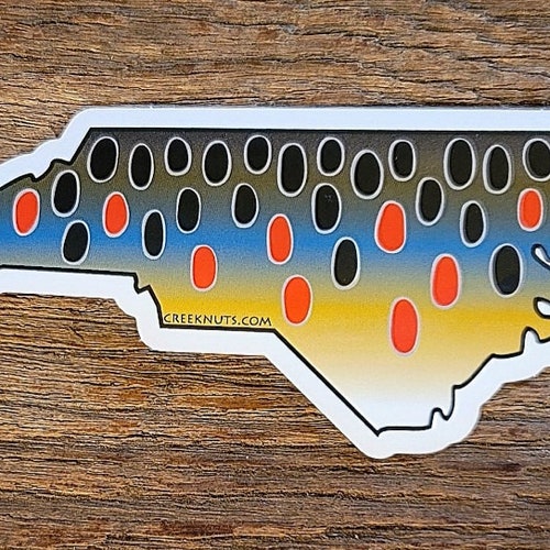 Brown Trout Decal - Etsy