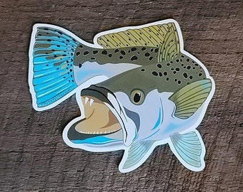 Virginia Speckled Sea Trout Decal - Etsy