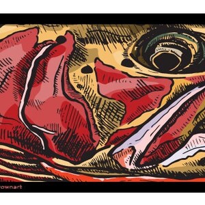 Cutthroat Trout Sticker Decal Designed by Morgan Brown - Etsy