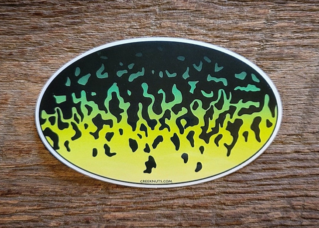 Crappie Skin Oval Sticker Decal - Etsy