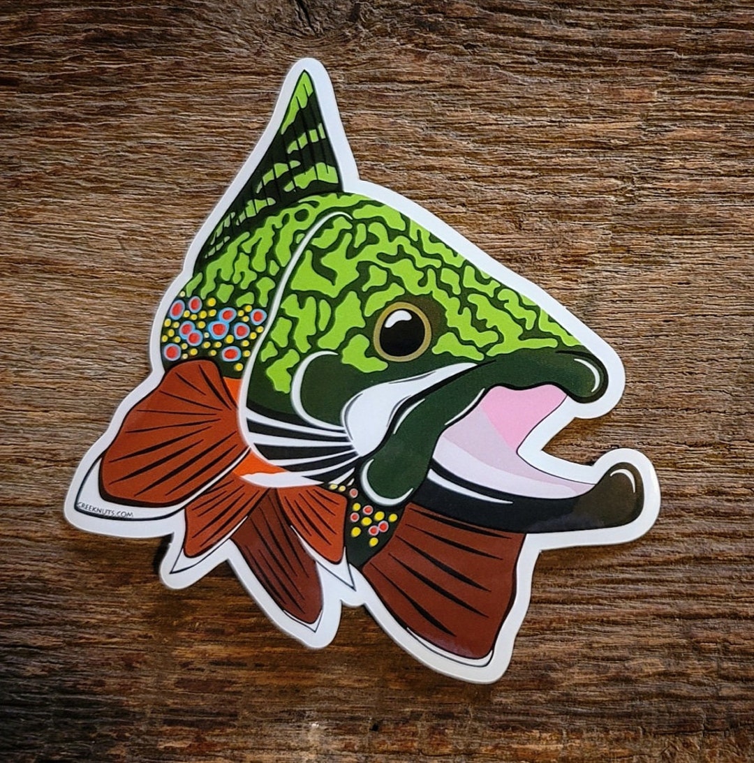 Brook Trout Kype Sticker Decal - Etsy