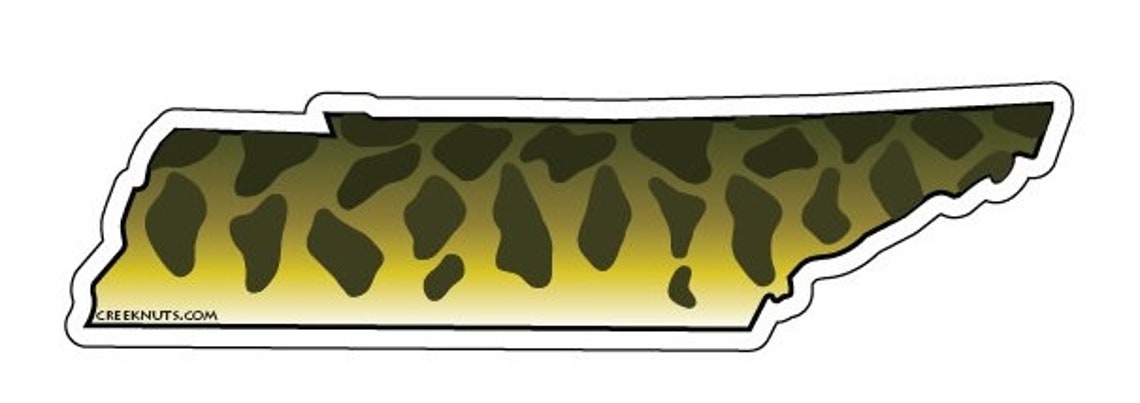Tennessee Smallmouth Bass Sticker Decal - Etsy