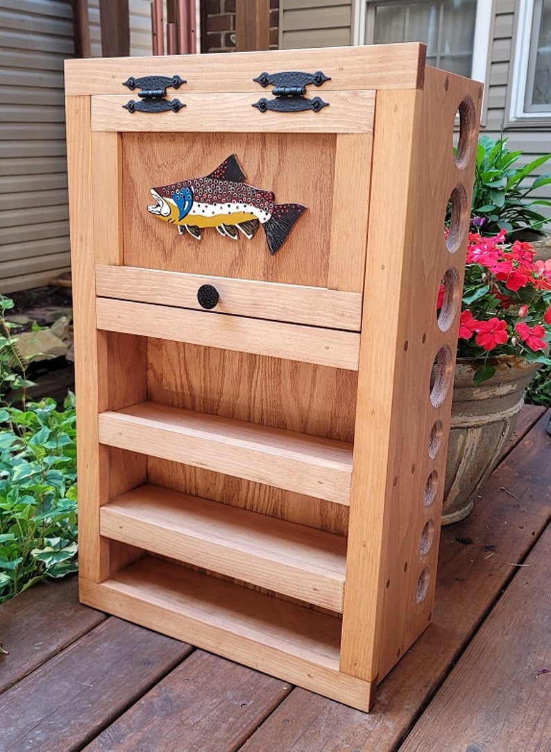 The Kinniconnick Creek Fly Rod & Reel Storage Cabinet - Please See ...
