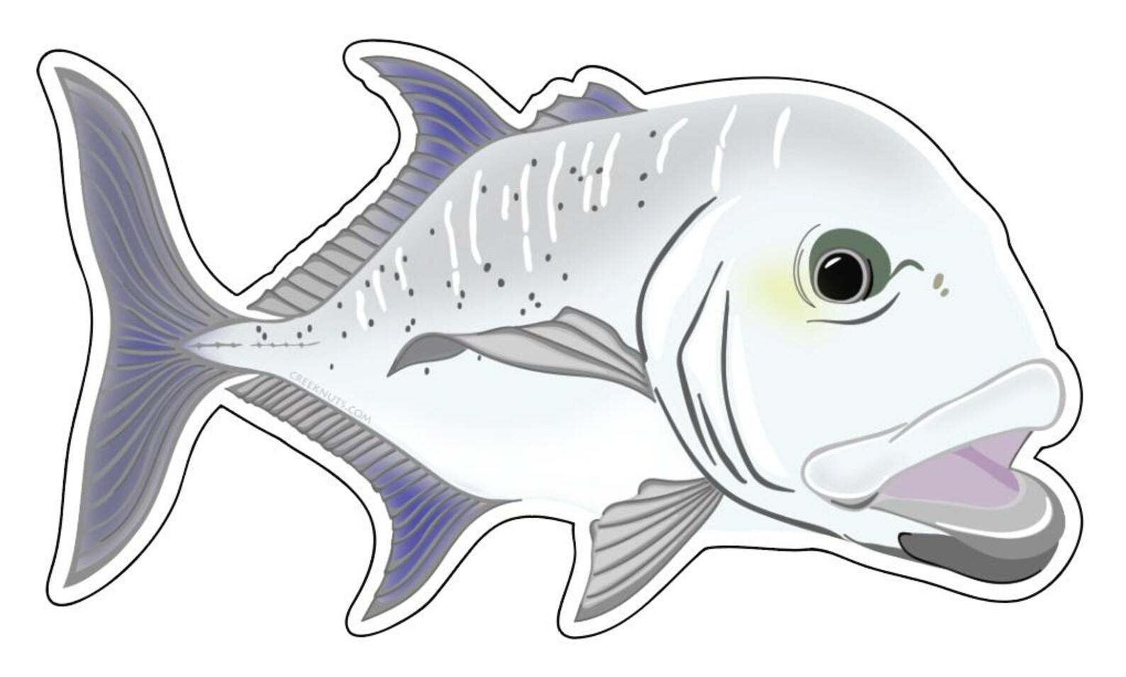 Giant Trevally Sticker Decal - Etsy