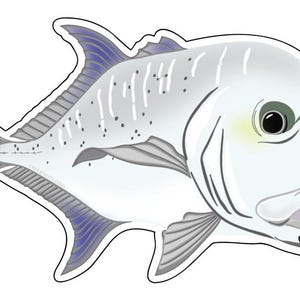 Giant Trevally Sticker Decal - Etsy