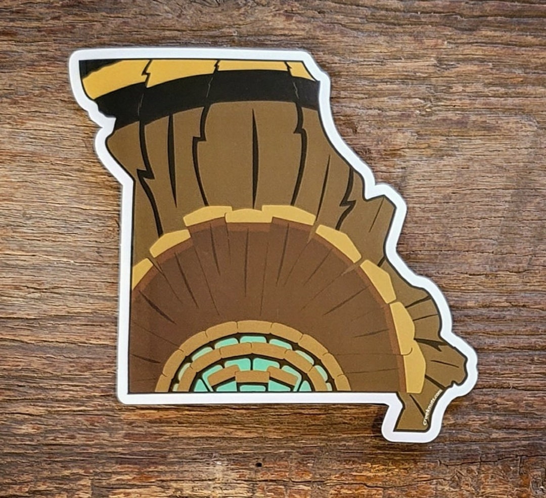 Missouri Turkey Sticker Decal - Etsy